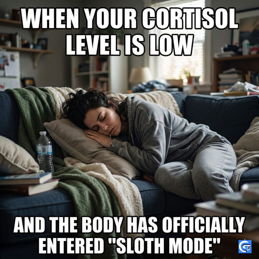 Cortisol Level Low Meme GIFs & Images – When Stress Takes a Day Off ...